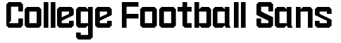 College Football Sans: Free Font Download | MaisFontes