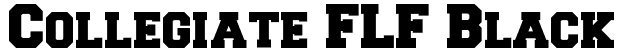 Collegiate FLF Black: Free Font Download | MaisFontes