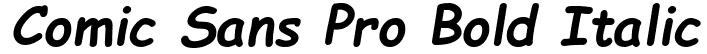 Comic Sans Pro Bold Italic: Free Font Download | MaisFontes