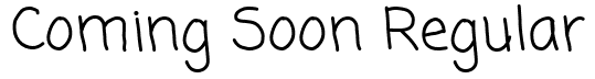 Coming Soon Font: Free Download | MaisFontes