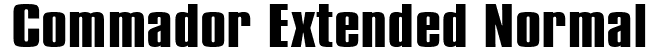 Commador Extended Normal: Download Free Font | MaisFontes
