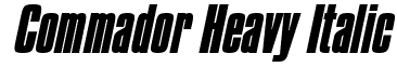 Commador Heavy Italic: Free Font Download | MaisFontes