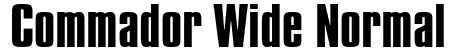 Commador Wide Normal：無料フォントをダウンロード | MaisFontes
