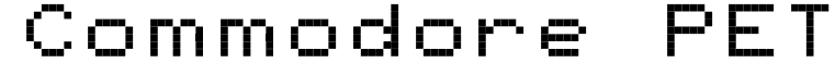 Commodore PET: Free Font Download | MaisFontes