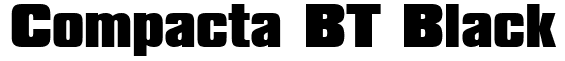 Compacta Bold: Download Free Font | MaisFontes