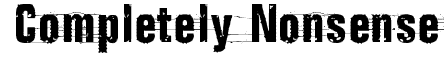 Completely Nonsense: Free Font Download | MaisFontes