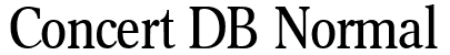 Concert DB Normal: Baixar Fonte Grátis | MaisFontes
