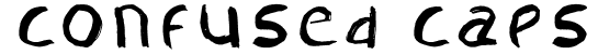 CONFUSED CAPS: Free Font Download | MaisFontes