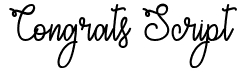 Congrats Script: Free Font Download | MaisFontes