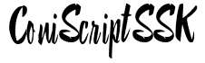 ConiScriptSSK: Free Font Download | MaisFontes