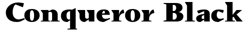 Conqueror Black: Free Font Download | MaisFontes