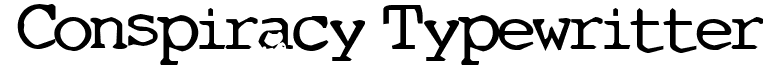 Conspiracy Typewritter: Free Font Download | MaisFontes