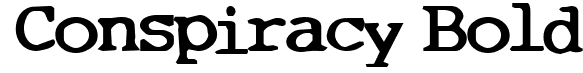 Conspiracy Bold: Free Font Download | MaisFontes