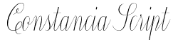 Constancia Script: Free Font Download | MaisFontes