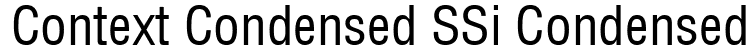 Context Condensed SSi Condensed: Free Font Download | MaisFontes