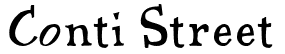 Conti Street: Free Font Download | MaisFontes