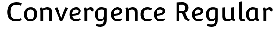 Convergence Regular: Free Font Download | MaisFontes