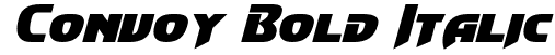 Convoy Bold Italic: Free Font Download | MaisFontes