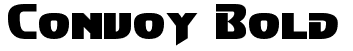 Convoy Bold Font: Free Download | MaisFontes