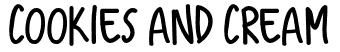 Cookies and Cream: Free Font Download | MaisFontes