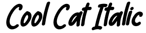 Cool Cat Italic: Free Font Download | MaisFontes