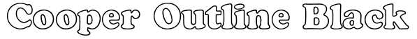 Cooper Outline Black: Download Free Font | MaisFontes