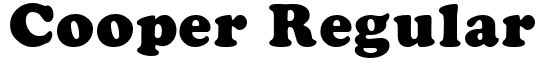 Cooper Regular: Free Font Download | MaisFontes
