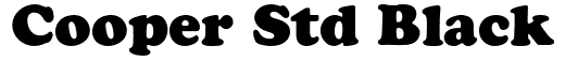 Cooper Std Blackフォントのダウンロード | MaisFontes
