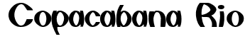 Copacabana Rio: Free Font Download | MaisFontes