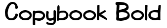 Copybook Bold Font: Free Download | MaisFontes