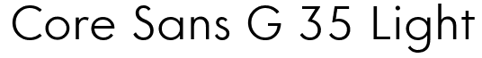 Core Sans G 35 Light: Free Font Download | MaisFontes