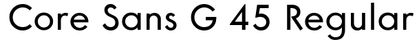 Core Sans G 45 Regular: Free Font Download | MaisFontes