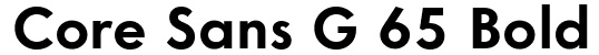 Core Sans G 65 Bold: Baixar Fonte Grátis | MaisFontes