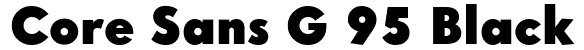 Core Sans G 95 Black: Baixar Fonte Grátis | MaisFontes