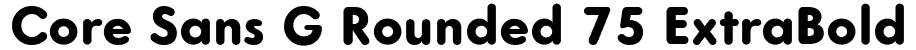 Core Sans G Rounded 75 ExtraBold Font: Free Download | MaisFontes