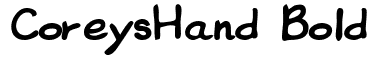CoreysHand Font: Free Download | MaisFontes