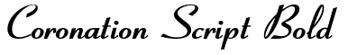 Coronation Script Bold Font: Free Download | MaisFontes