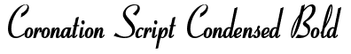 Coronation Script Condensed Bold Font: Free Download | MaisFontes