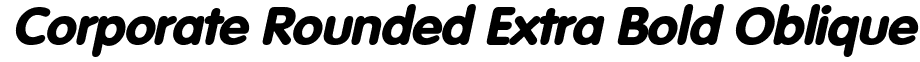 Corporate Rounded Extra Bold Oblique: Baixar Fonte Grátis | MaisFontes