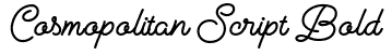 Cosmopolitan Script Bold Font: Free Download | MaisFontes