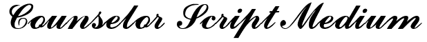Counselor Script Medium: Download Free Font | MaisFontes