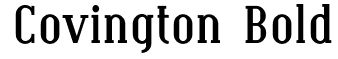 Covington Bold: Free Font Download | MaisFontes