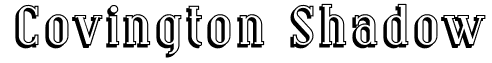 Covington Shadow: Free Font Download | MaisFontes