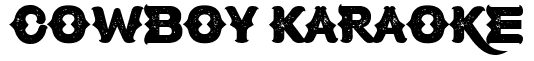 Cowboy Karaoke Font: Free Download | MaisFontes