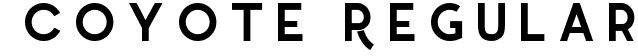 Coyote Regular: Free Font Download | MaisFontes