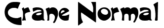 Crane Normal: Free Font Download | MaisFontes
