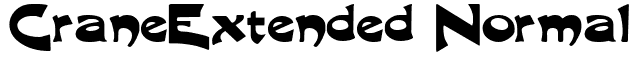 CraneExtended Normal Font: Free Download | MaisFontes