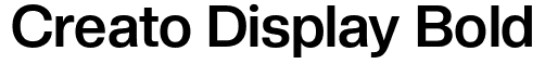 Creato Display Bold: Free Font Download | MaisFontes