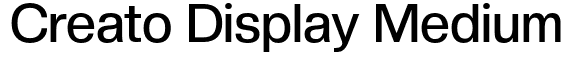 Creato Display Medium: Free Font Download | MaisFontes