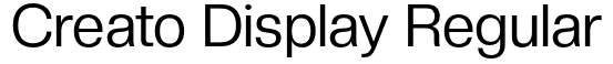 Creato Display Regular: Baixar Fonte Grátis | MaisFontes